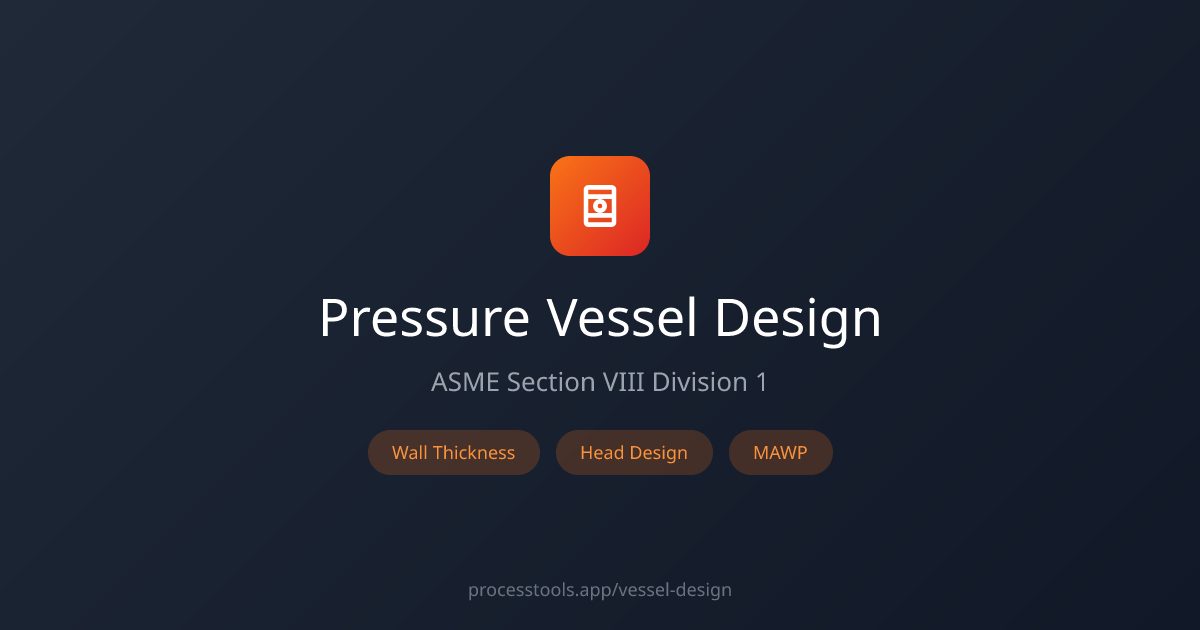 Pressure Vessel Design Calculator | ASME Section VIII Division 1 ...